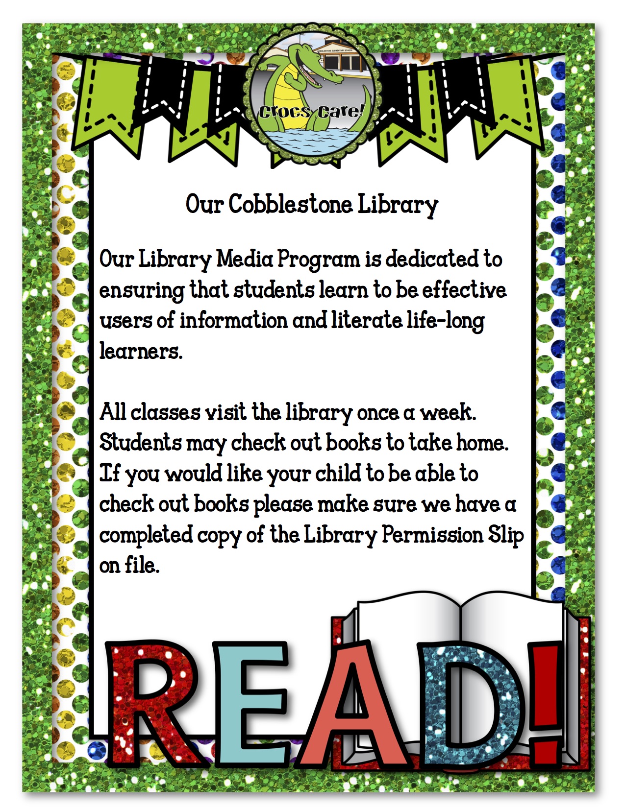 Cobblestone Elementary School - Library